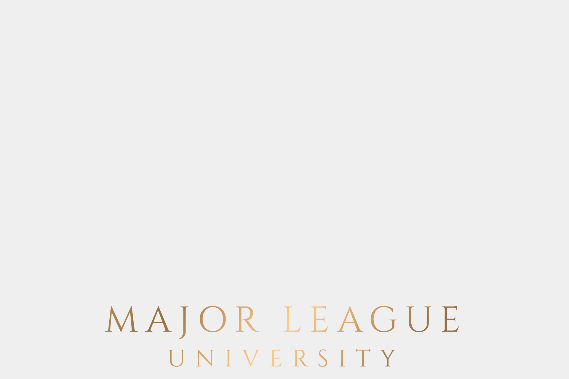 MLU Letters Gold | Major League University
